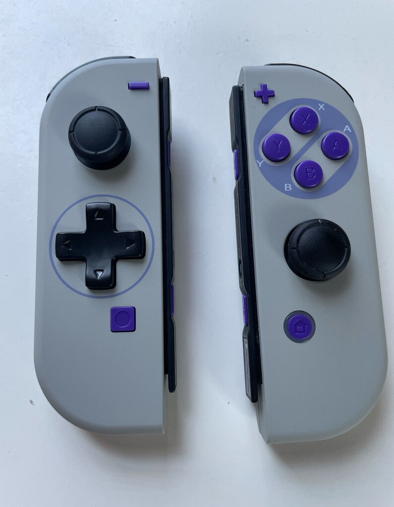 SNES Nintendo Switch Joy-con Controllers - Etsy