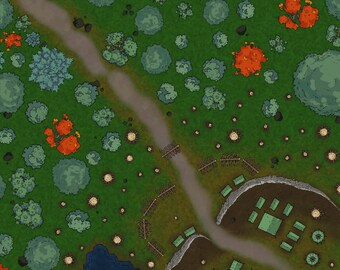 Woodland Fork Battle Map, D&D Battle Map, Dungeons and Dragons, Dnd ...