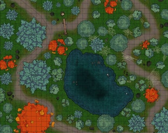 Tropical River Battle Map, D&D Battle Map, Dungeons and Dragons, Dnd ...