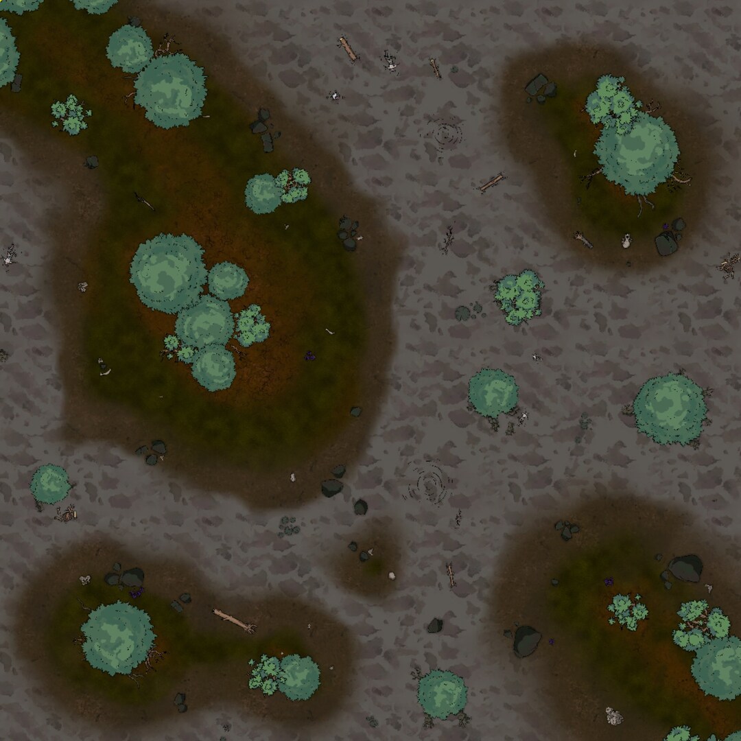 Swamp Lands Battle Map, D&D Battle Map, Dungeons and Dragons, Dnd ...