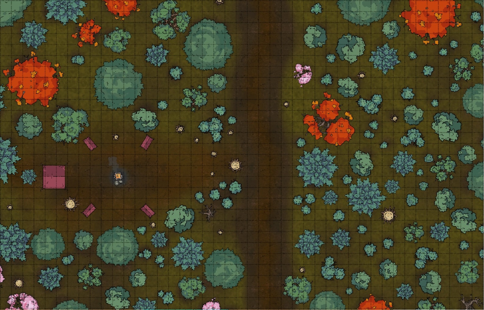 Roadside Camp Battle Map, D&D Battle Map, Dungeons and Dragons, Dnd ...