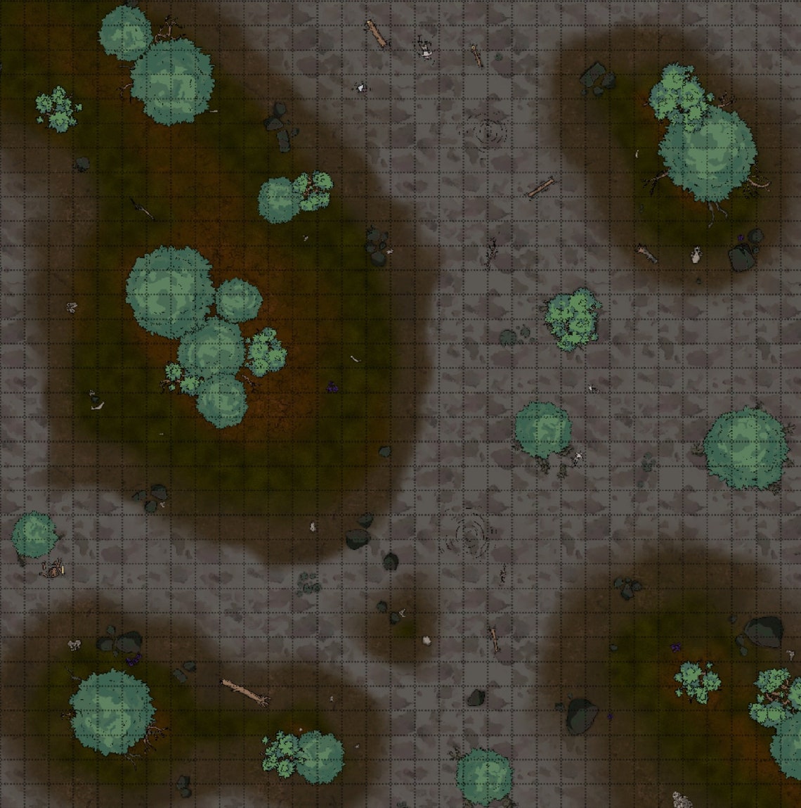 Swamp Lands Battle Map, D&D Battle Map, Dungeons and Dragons, Dnd ...