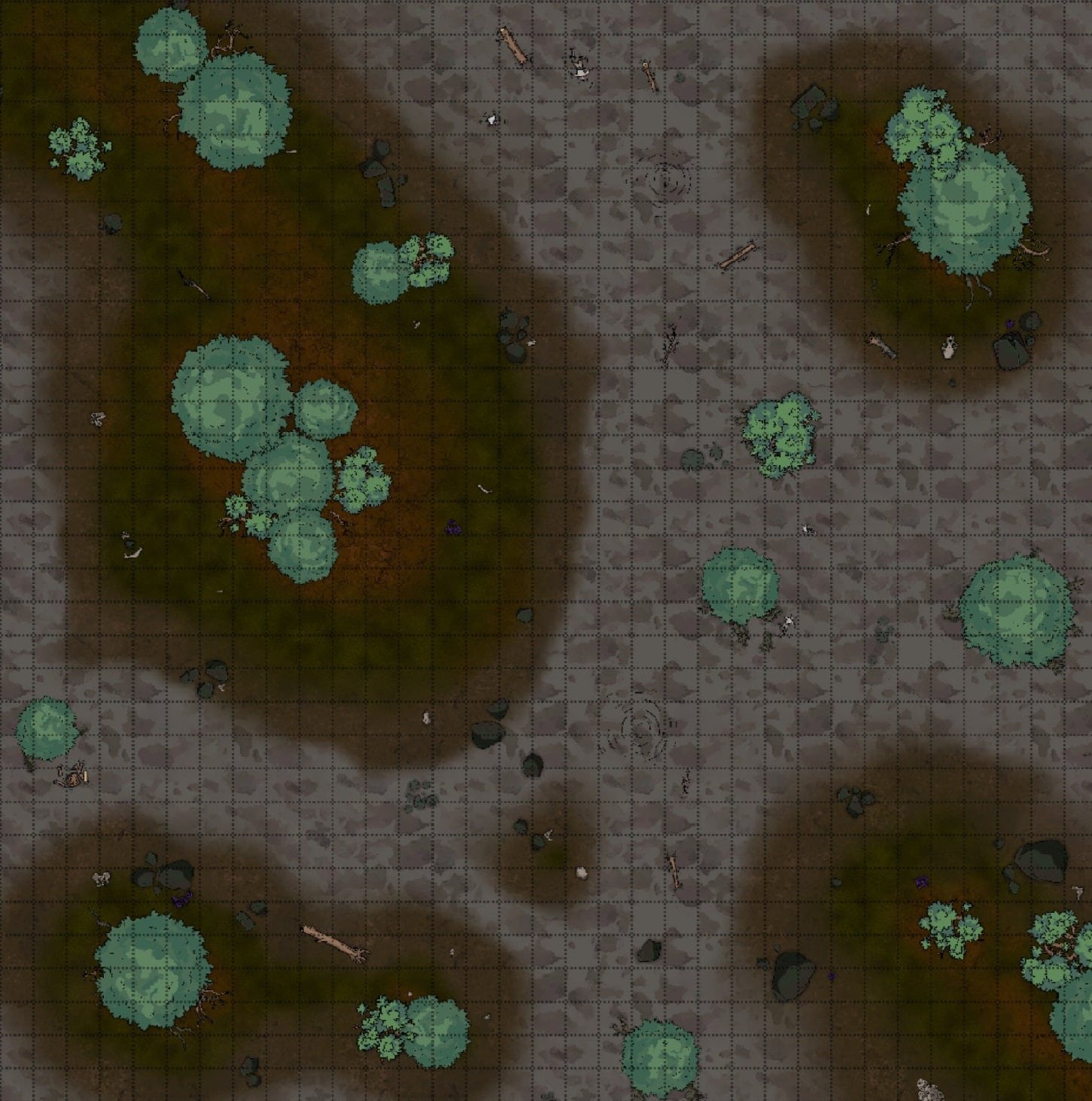 Swamp Lands Battle Map, D&D Battle Map, Dungeons and Dragons, Dnd ...