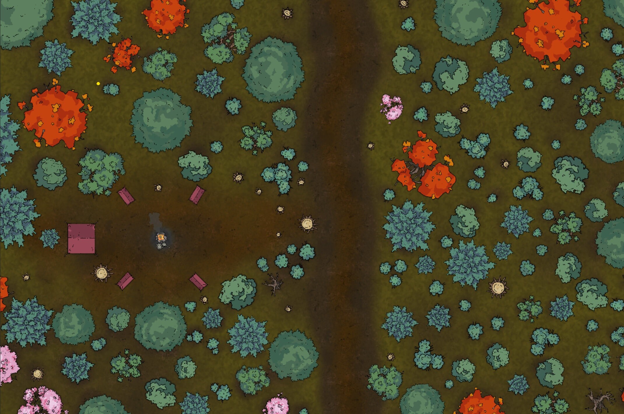 Roadside Camp Battle Map, D&D Battle Map, Dungeons and Dragons, Dnd ...