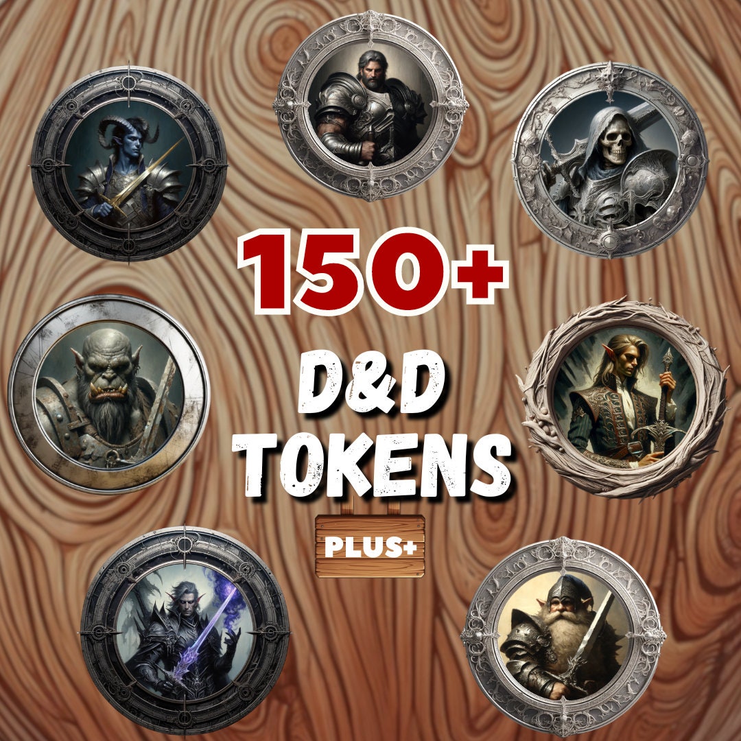 Dungeons and Dragons Character Tokens | Set | Digital Images - Etsy
