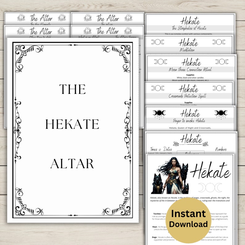 Goddess Hekate Invokation Guide: How to Work With Hekate Hecate Altar Guide Printable - Etsy