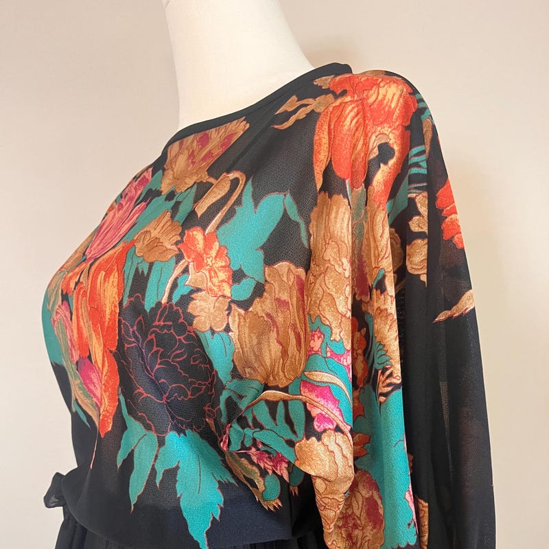 Black Holiday Sheer Dress - Etsy