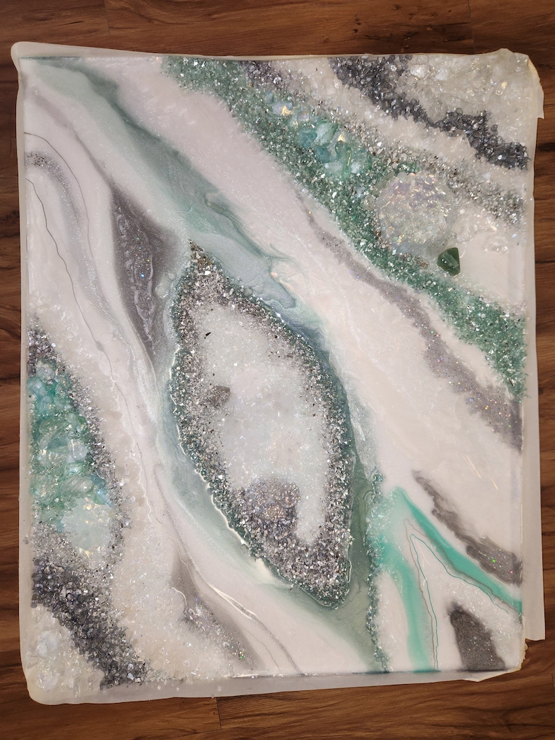 JADE JEWEL GEODE Painting - Etsy