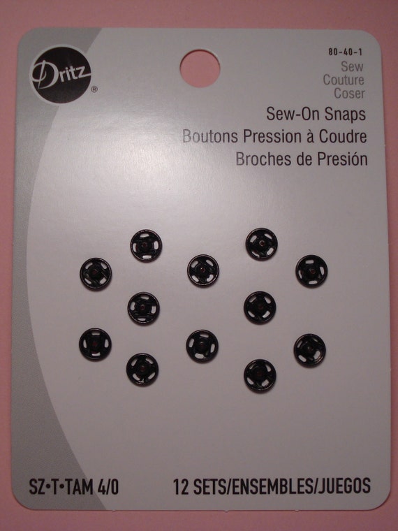 DOLL SIZE Tiny Black Snaps PERFECT for Doll Sewing Size 4/0 | Etsy