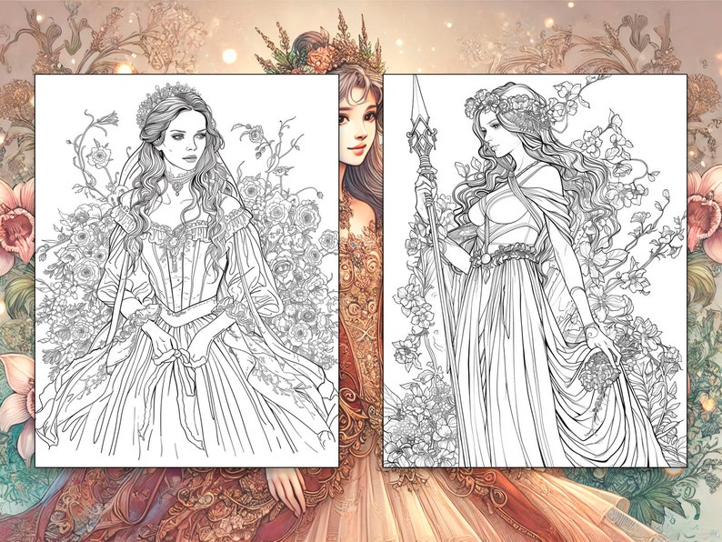 30 Enchanted Forest Nymphs Coloring Pages | Adult and Kids Coloring ...