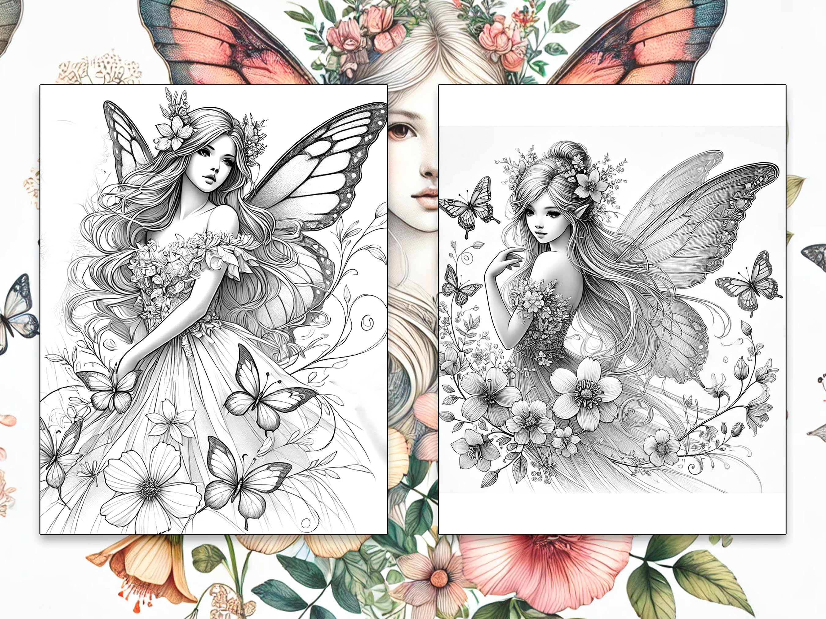 20 Enchanted Forest Nymphs Coloring Pages | Adult and Kids Coloring ...