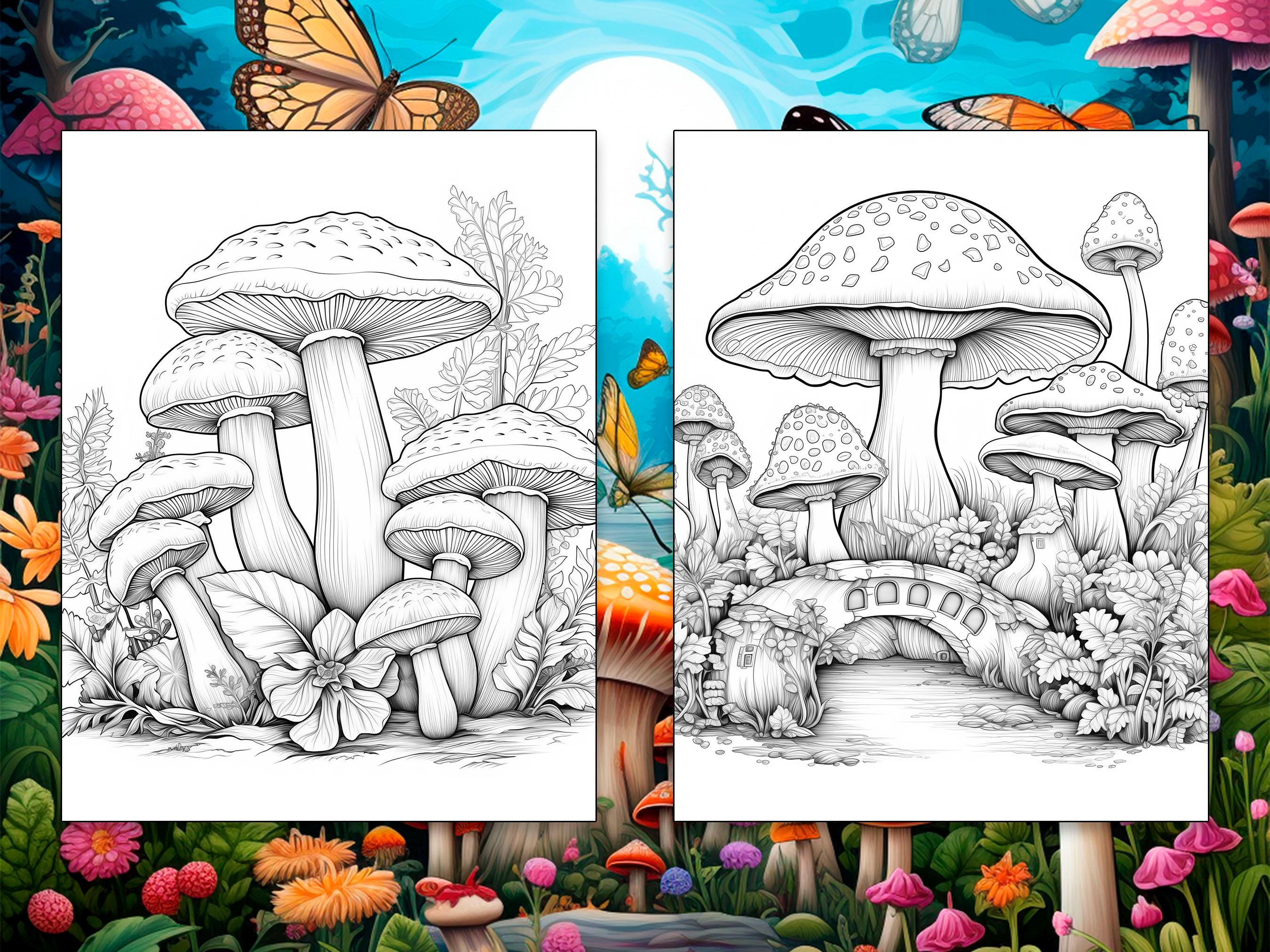 25 Secret Forest Coloring Pages | Adult and Kids Coloring Book| Fantasy ...