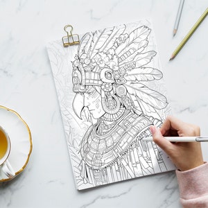 30 Maya Civilisation Coloring Pages | Adult and Kids Coloring Book ...