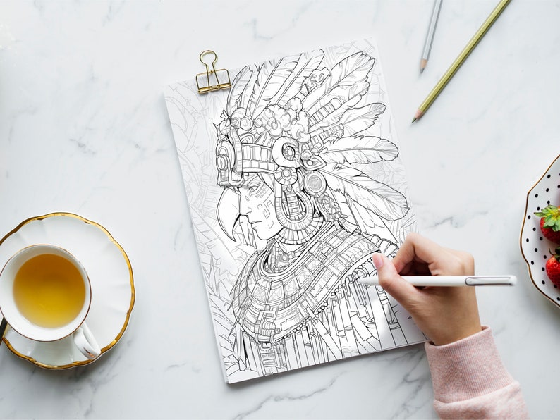 30 Maya Civilisation Coloring Pages | Adult and Kids Coloring Book ...