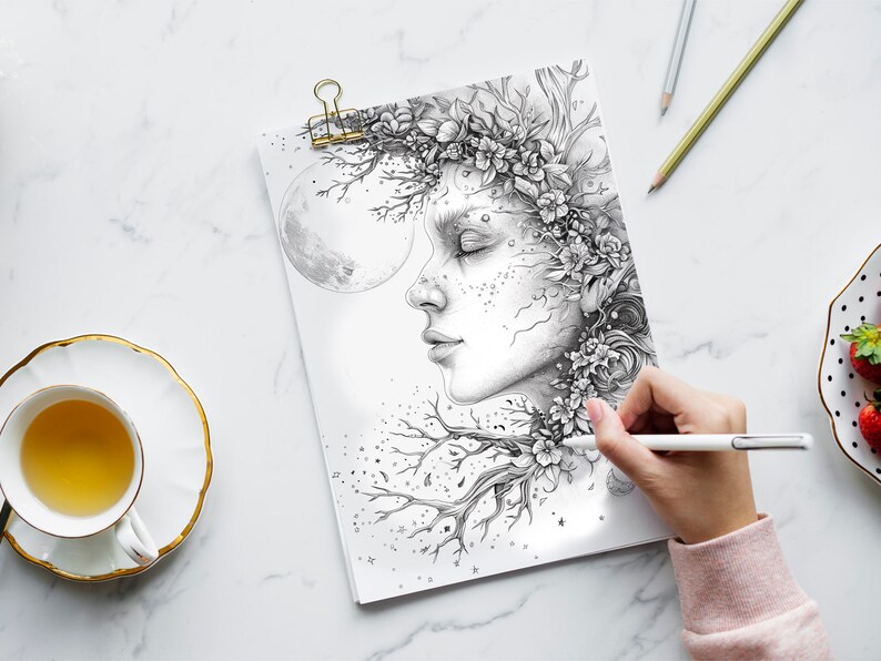 25 Enchanted Forest Nymphs Coloring Pages | Adult and Kids Coloring ...