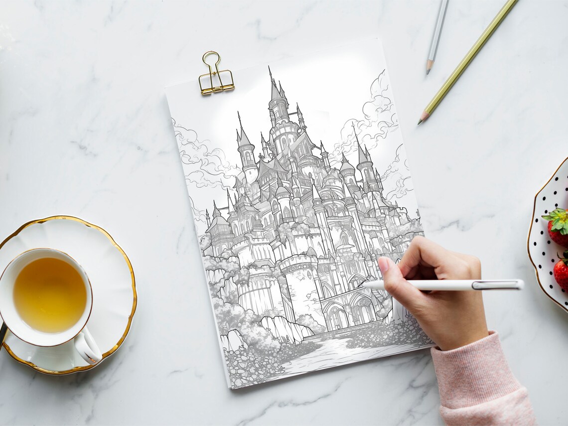 25 Fairytale Castles Coloring Pages | Adult and Kids Coloring Book ...