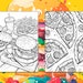 30 Fast Food Coloring Pages | Adult and Kids Coloring Book| Fantasy ...