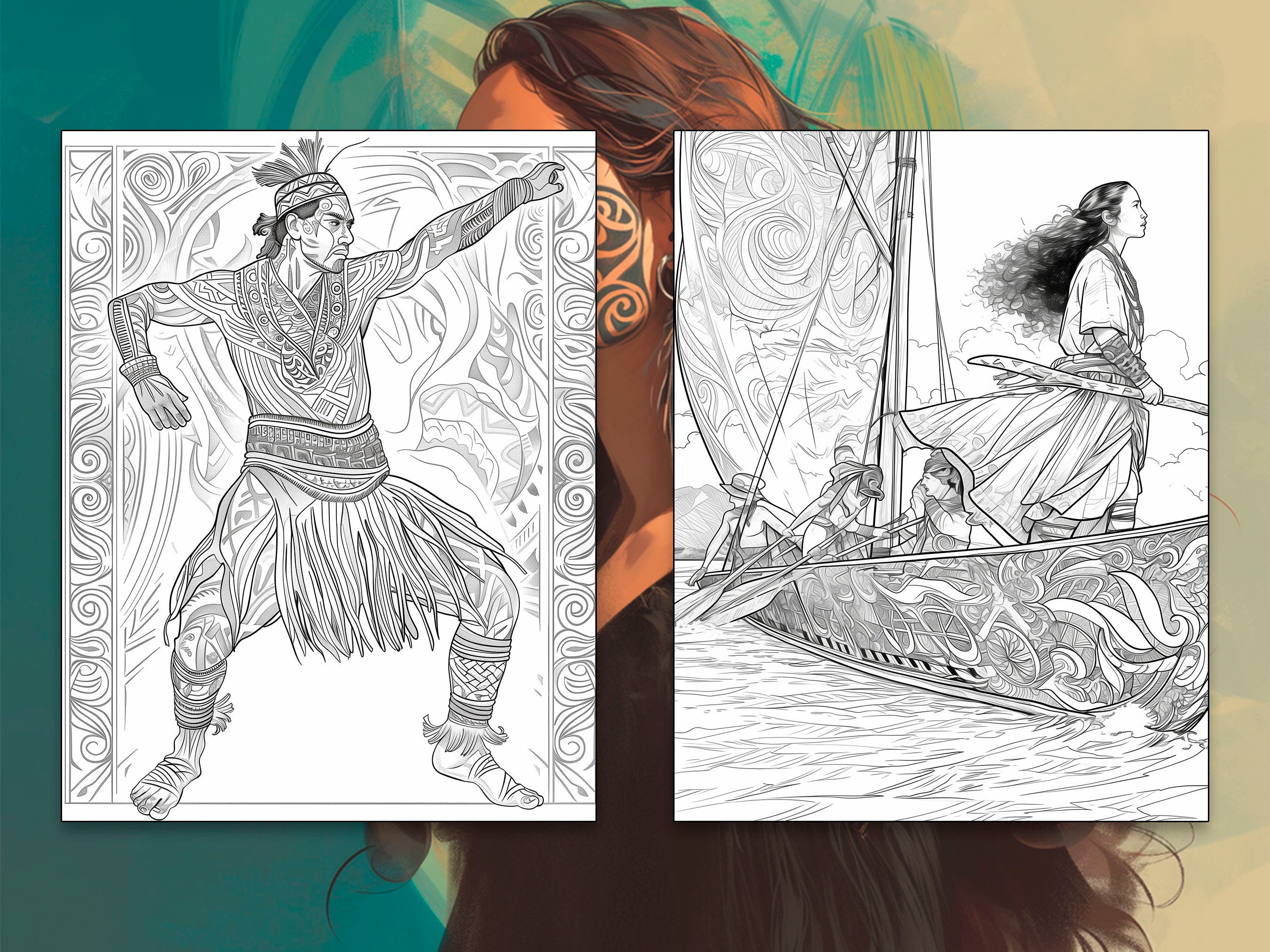 30 Maori Nation Coloring Pages | Adult and Kids Coloring Book ...