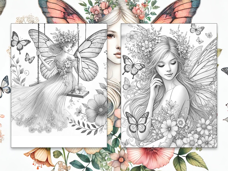 20 Enchanted Forest Nymphs Coloring Pages | Adult and Kids Coloring ...