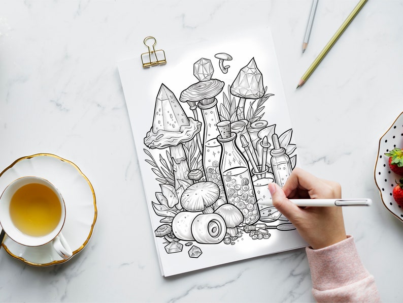 30+ Magic Potions Coloring Pages | Adult and Kids Coloring Book ...