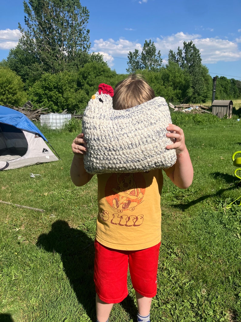 Chicken Pillow Crochet - Etsy