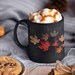 Cozy Country Fall Autumn Mug, Fall Coffee Mug, Maple Leaf Mug, Pressed ...