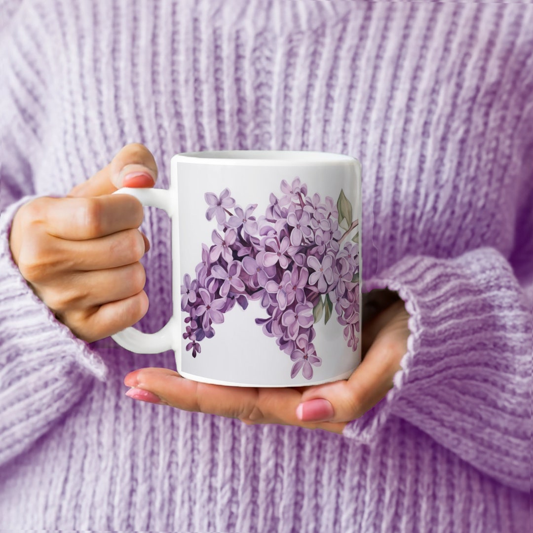 Lilac Mug, Lilacs, Lilac Design, Beautiful, Lavender Lilacs, Lavender ...