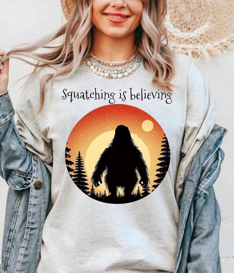 Squatching is Believing Bigfoot Shirt, Bigfoot Tshirt, Bigfoot Tee ...