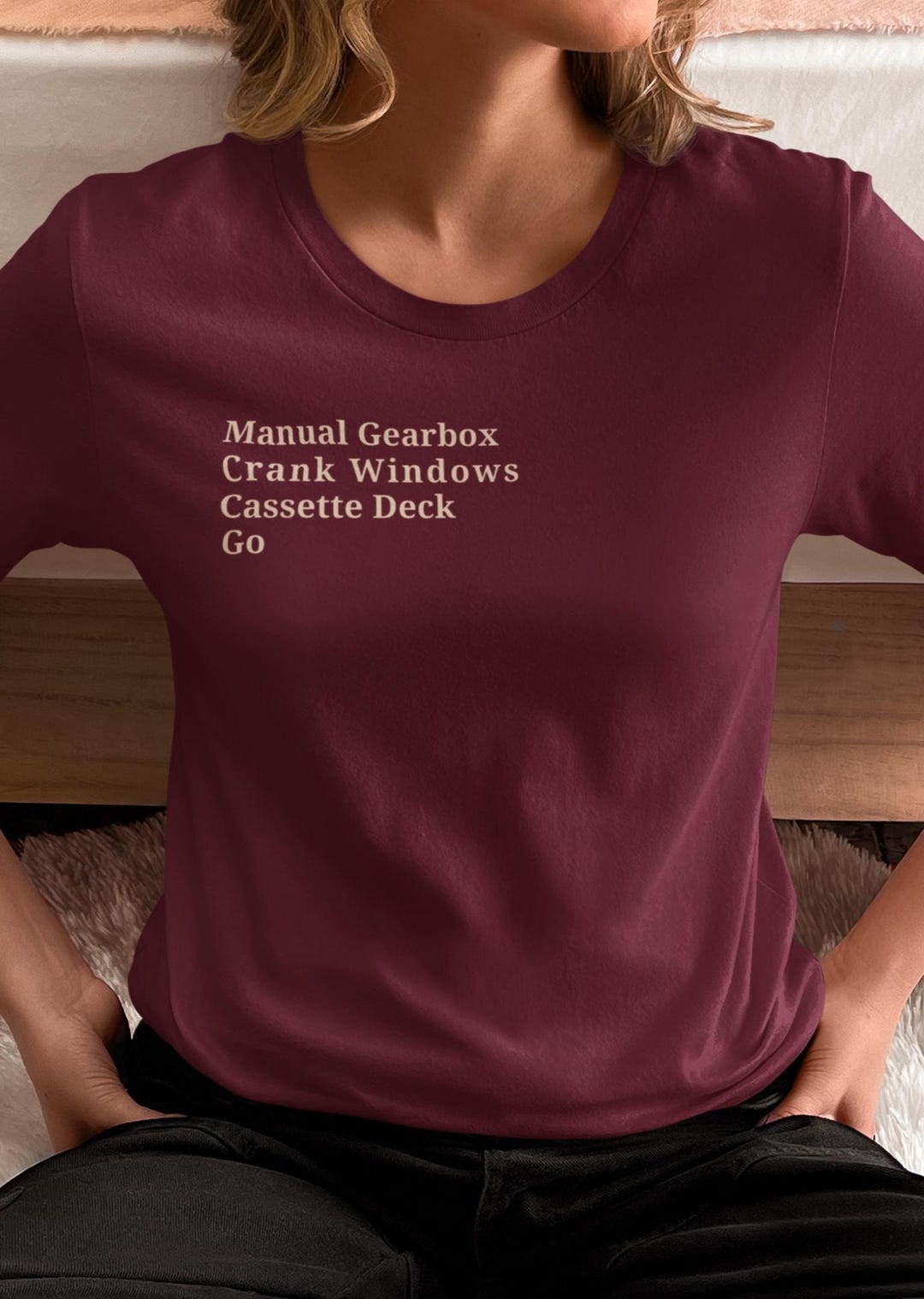 Car Enthusiast T-shirt, Manual Gearbox Tee, Crank Windows Shirt ...