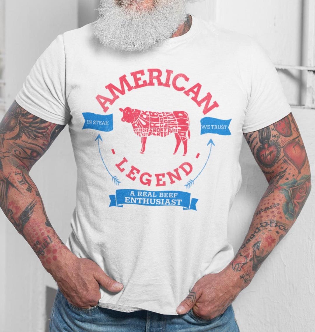 Funny Carnivore Shirt, American Legend Tee, Beef Enthusiast Shirt, BBQ ...