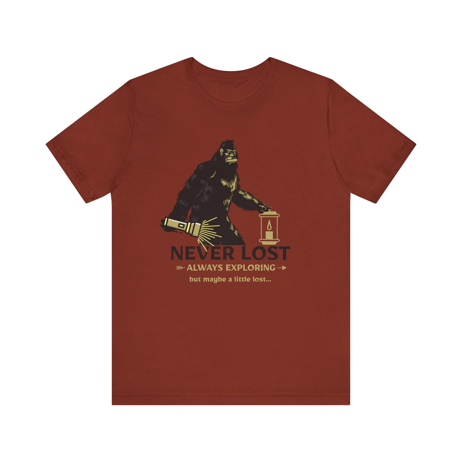 Bigfoot Never Lost Always Exploring Camping Unisex T-shirt, Outdoors ...