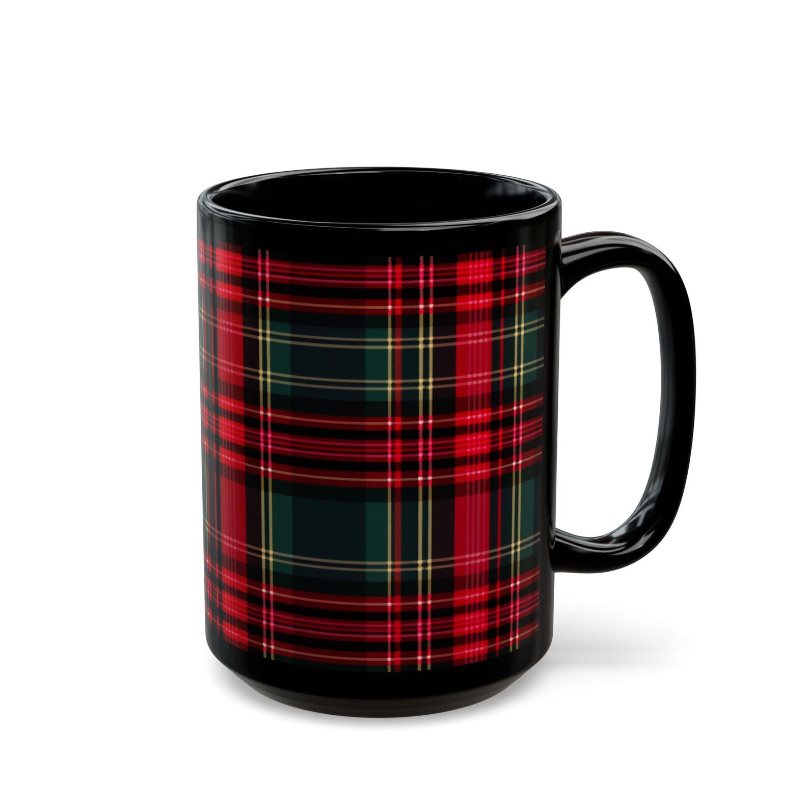 Christmas Plaid Mug, Christmas Green and Red Plaid Scottish Tartan ...