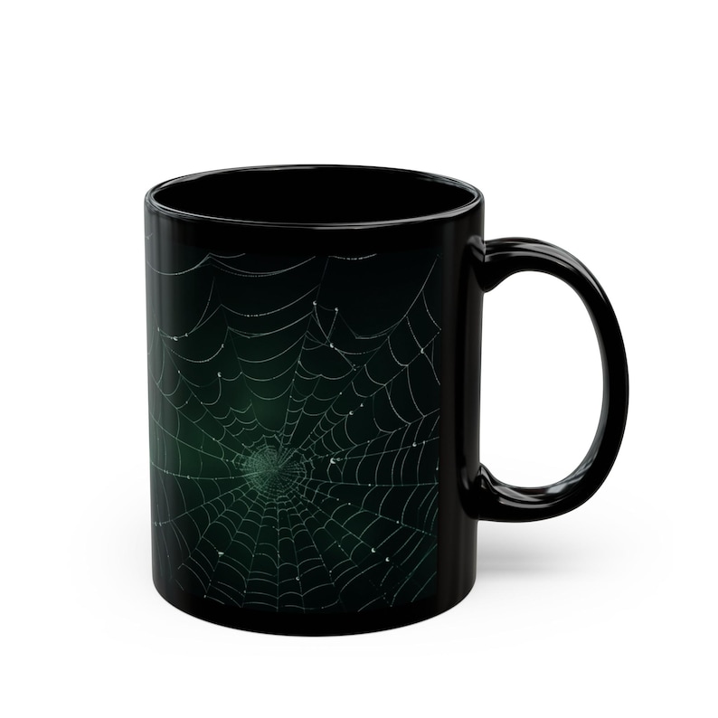 Spider Web Design Coffee Mug, Spider Webs, Cobb Webs, Halloween ...