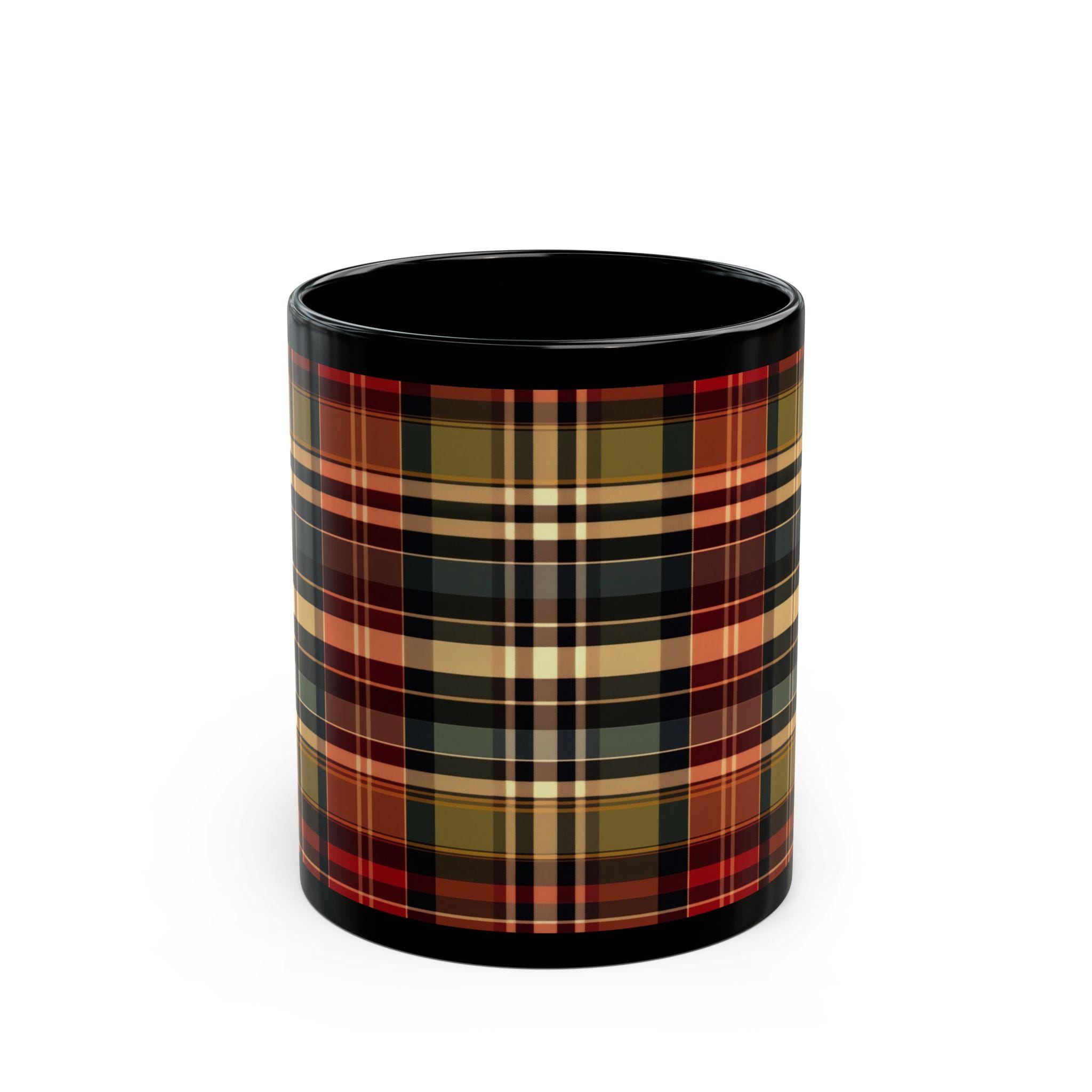 Plaid Mug, Plaid Tartan Mug, Scottish Tartan Pattern Mug, Plaid Coffee ...