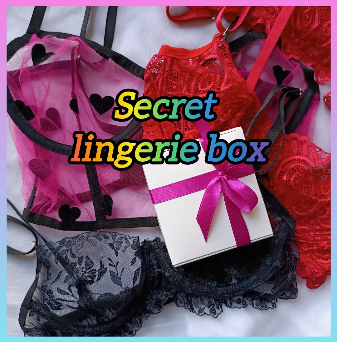 Secret Lingerie Box - Mistery Lingerie Box - Openwork Lingerie ...