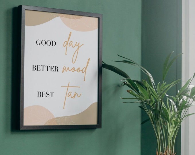 Printable Tan Salon Signs / Tanning Artwork Printable Items (set of 3 ...