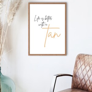 Printable Tan Salon Signs / Tanning Artwork Printable Items set of 3 - Etsy
