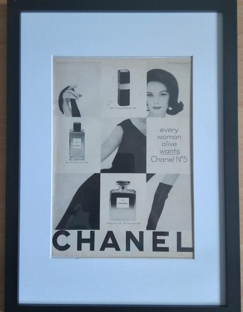Original Genuine Old Vintage Advert 1970s Chanel Designer Brand Vintage ...