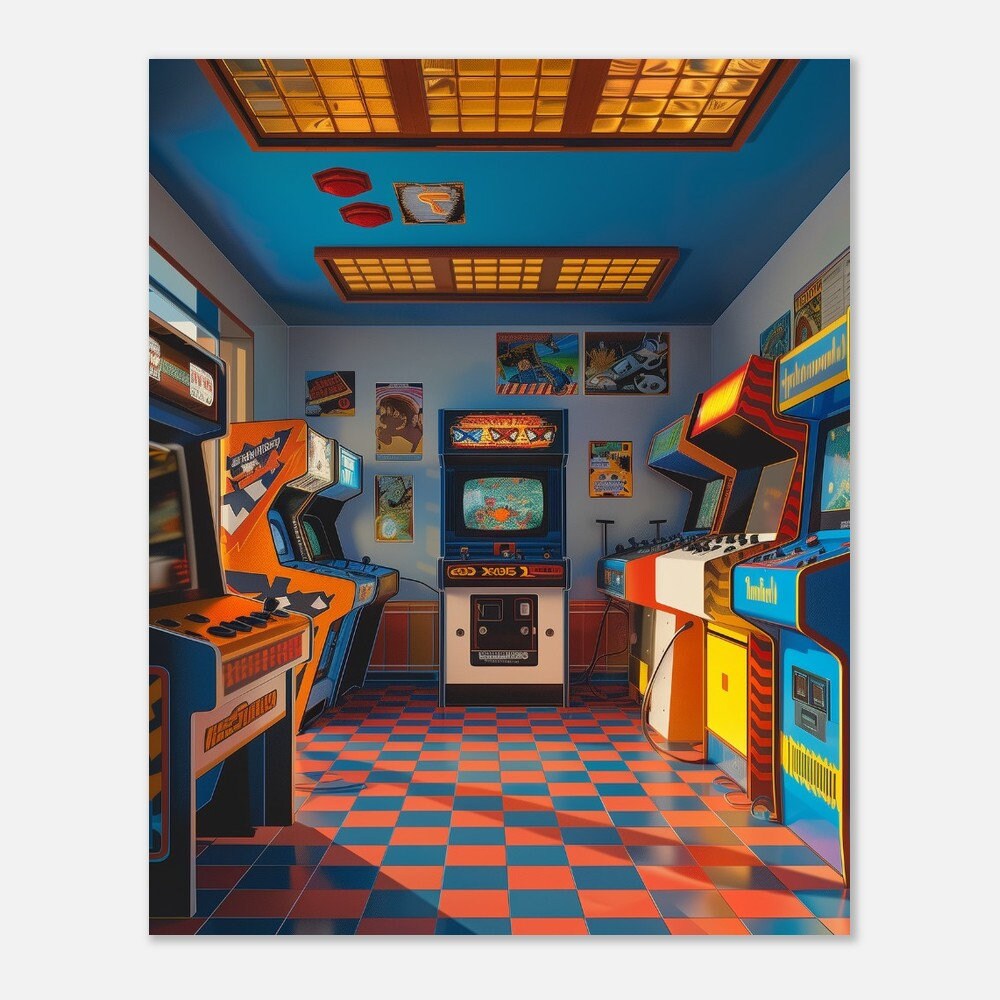 Retro Game Room Premium Matte Paper Poster (poster Only) - Etsy