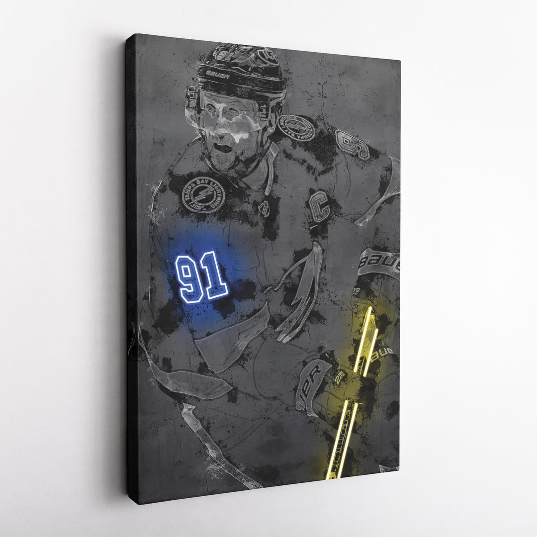 Steven Stamkos Poster Tampa Bay Lightning NHL Hand Made Poster Canvas ...