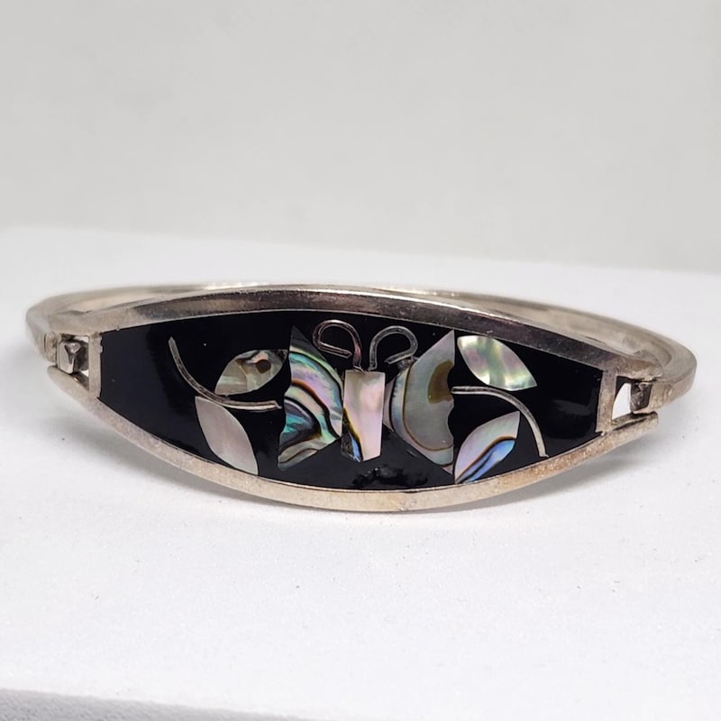 Abalone Cuff Retro Bracelet - Etsy