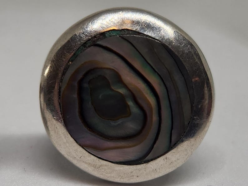 Vintage Mexican Sterling Silver Abalone Cufflinks - Etsy