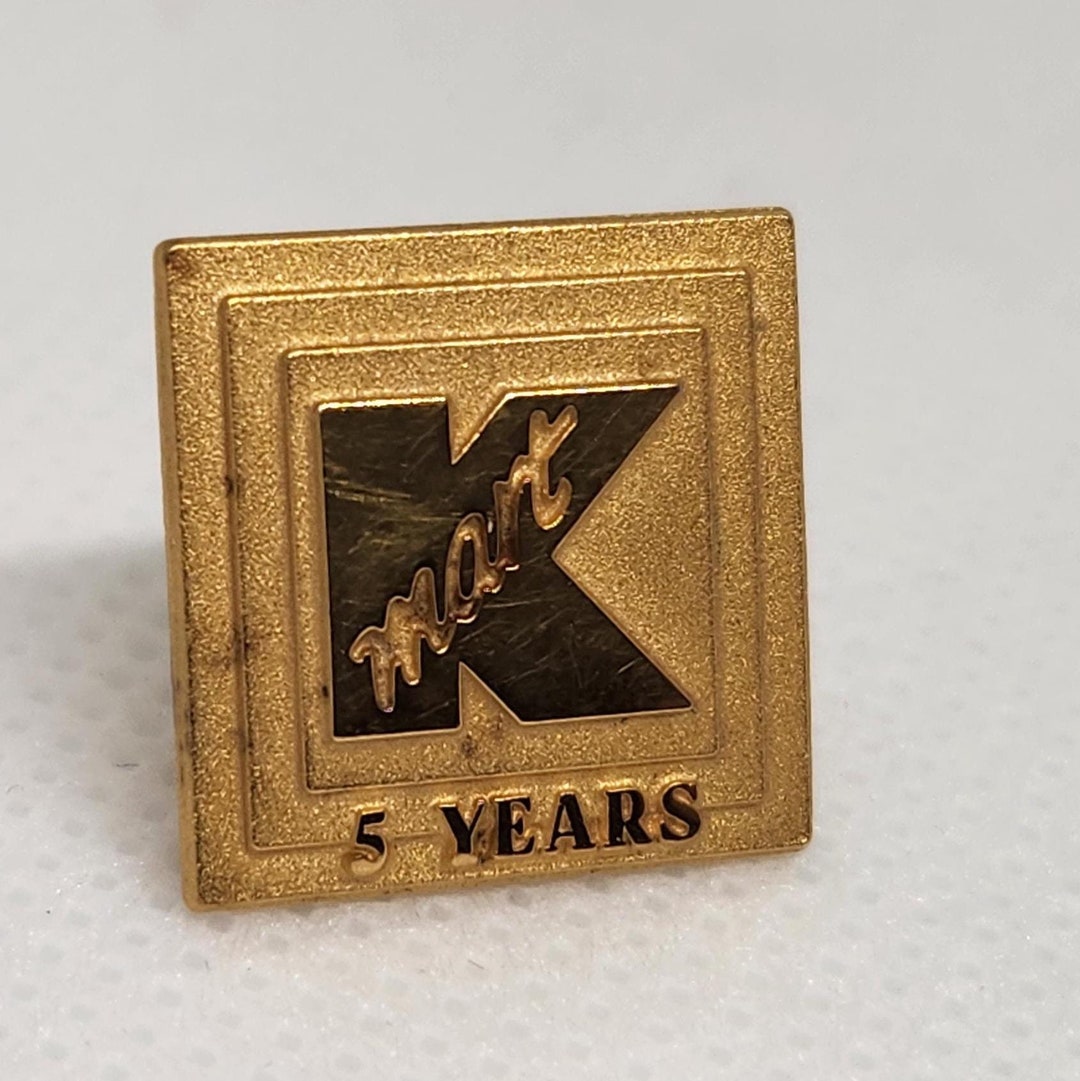 Kmart 5 Year Anniversary Pin Vintage Employee Badge, Collectible ...