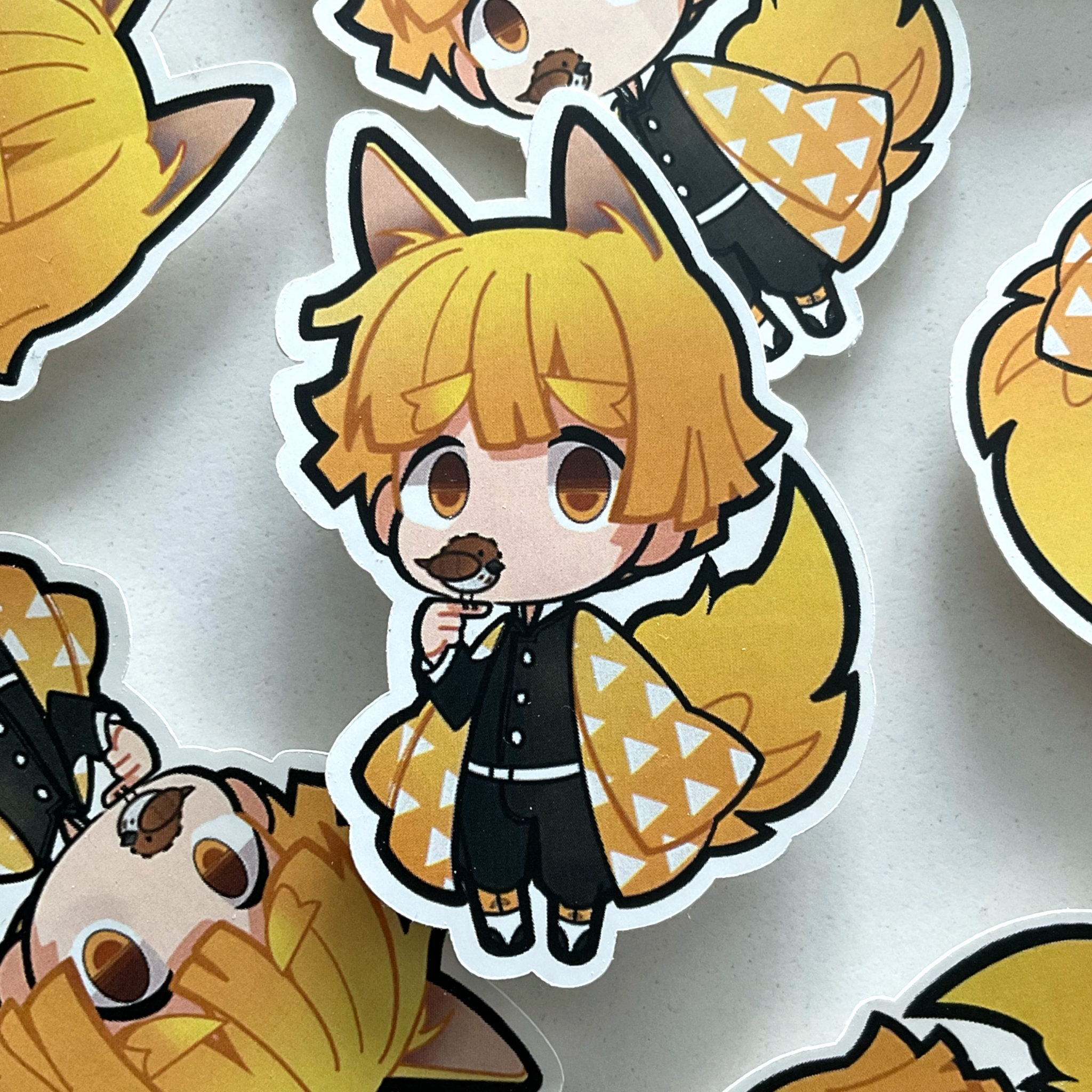 Sticker Pack Kimetsu No Yaiba Demon Slayer Tanjiro Inosuke Zenitsu ...