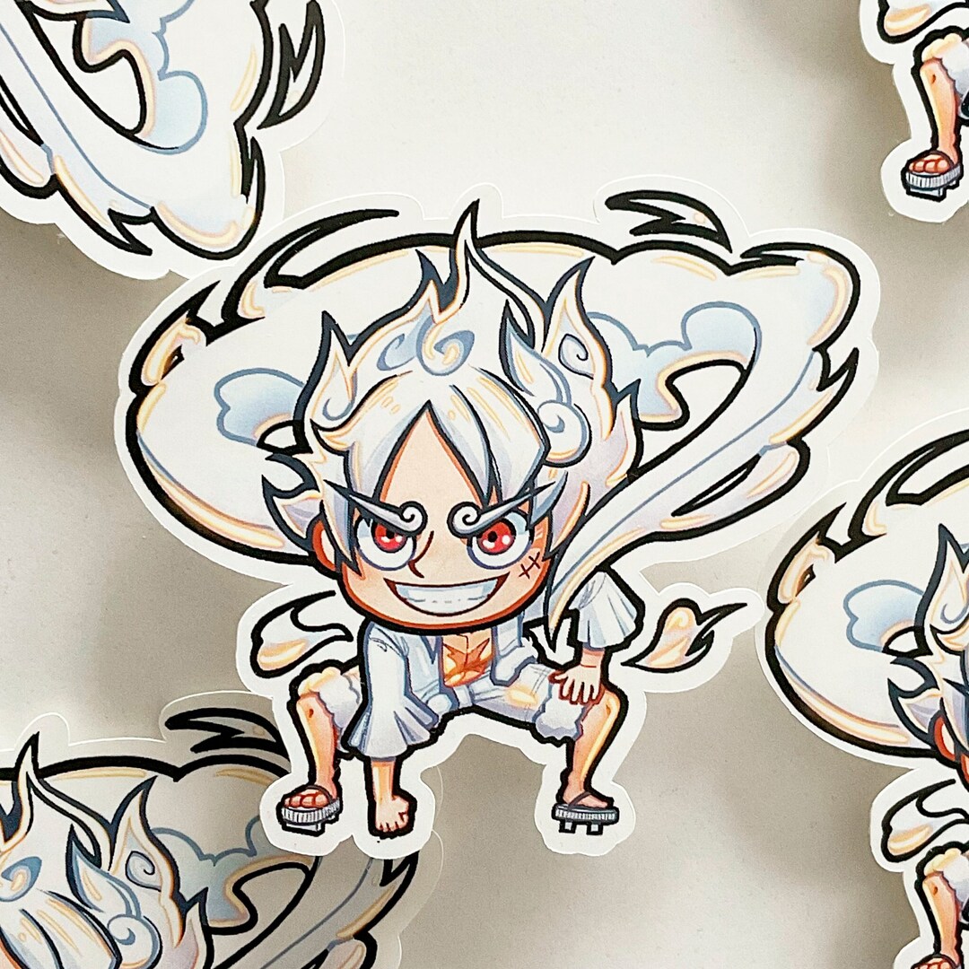 Gear 5 Sticker ONE PIECE : Luffy King of the Pirates Anime Manga ...