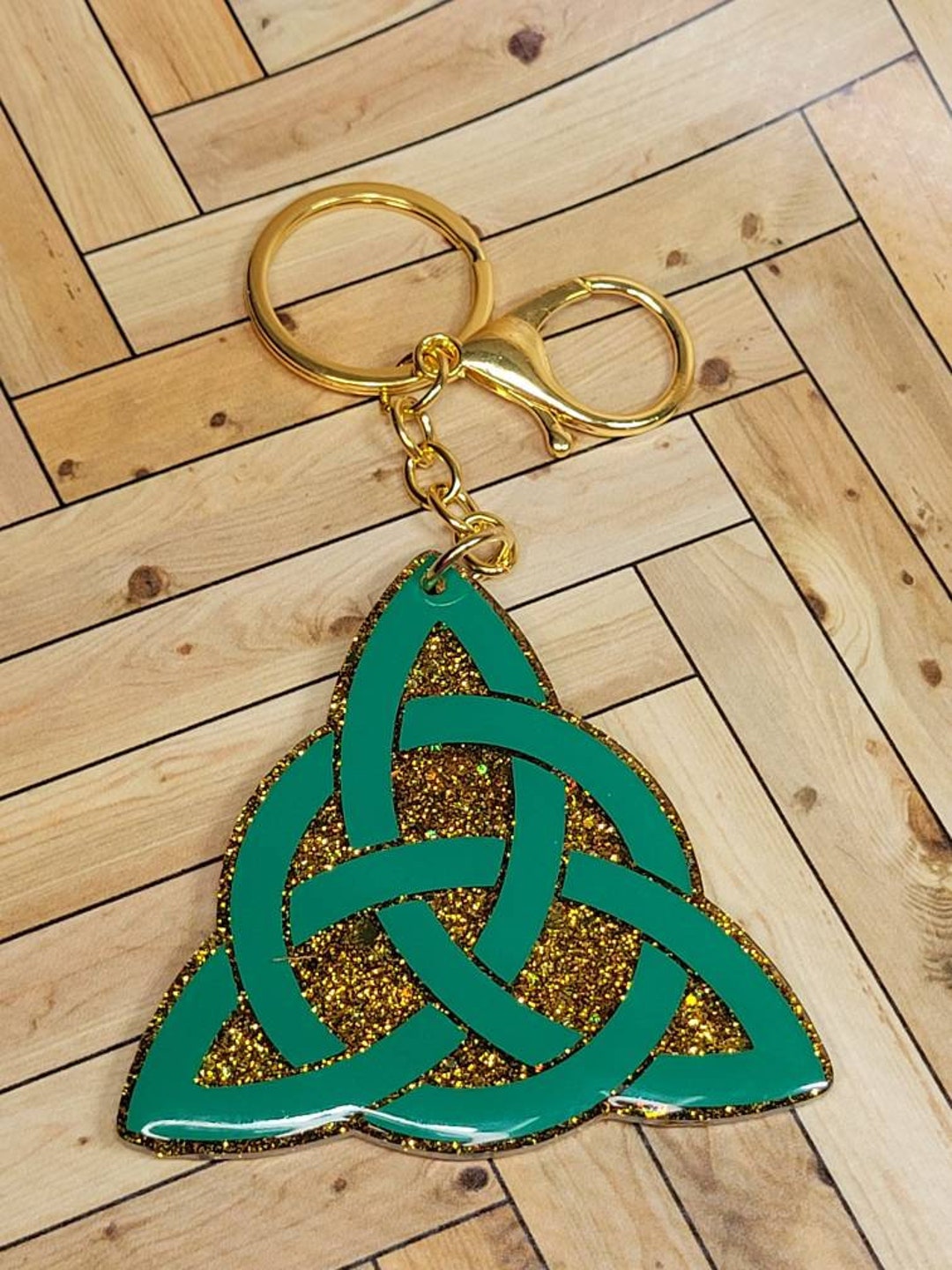 Celtic Knot Keychain / St Patrick's Day Key Chain / Irish - Etsy