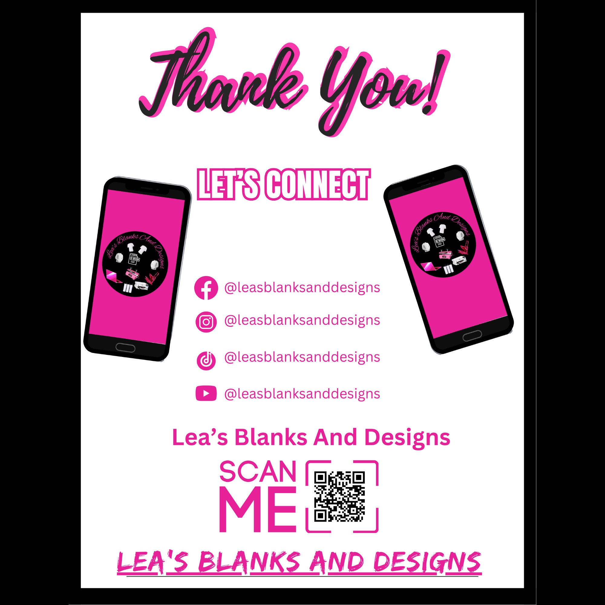 Sublimation Care Cards, Editable Canva Cards, Business Instruction Card ...