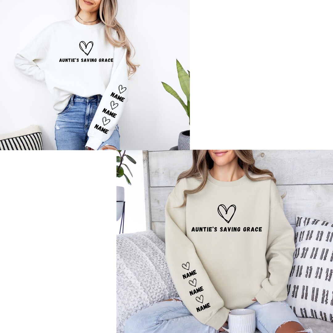 AUNTIE'S Saving Grace Design for Sublimation, Family Design PDF Download, Sleeve Name Printing ...