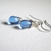 Dainty Blue Sterling Silver Earrings Last Few Pairs - Etsy