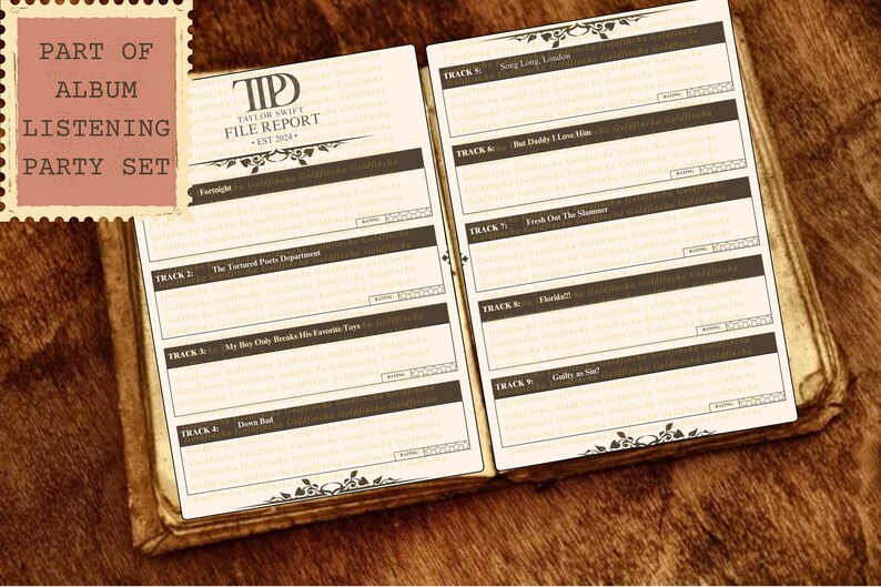 The Tortured Poets Department TTPD Album Release Part 2 File Report ...